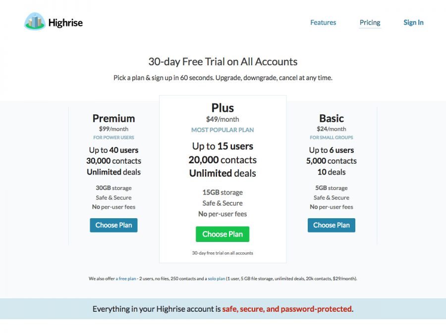22 Best SaaS Pricing Table Examples from Leading Companies