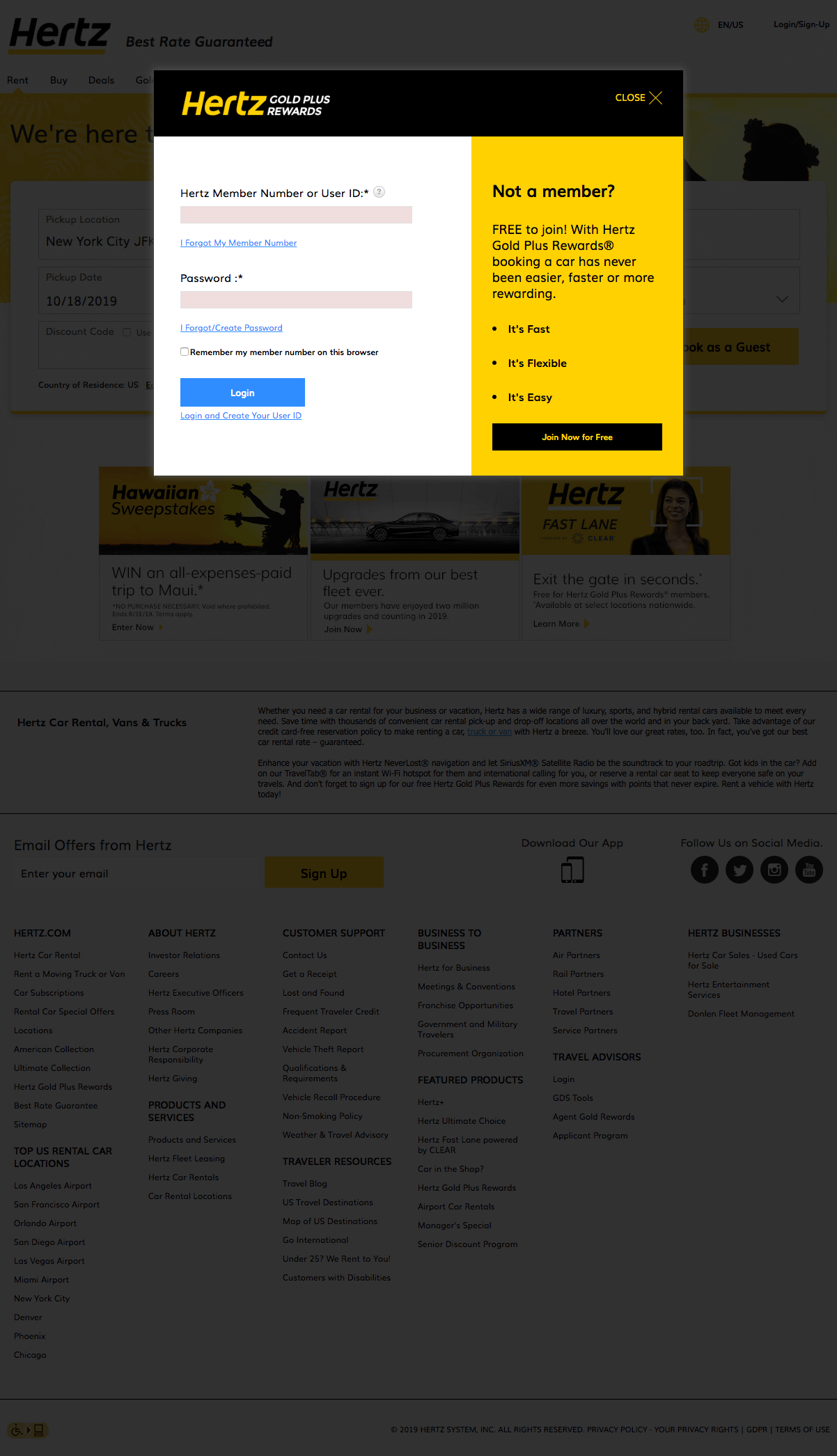 Hertz Login Page Find SaaS Websites Inspiration Hertz Login Page Find SaaS Websites Inspiration
