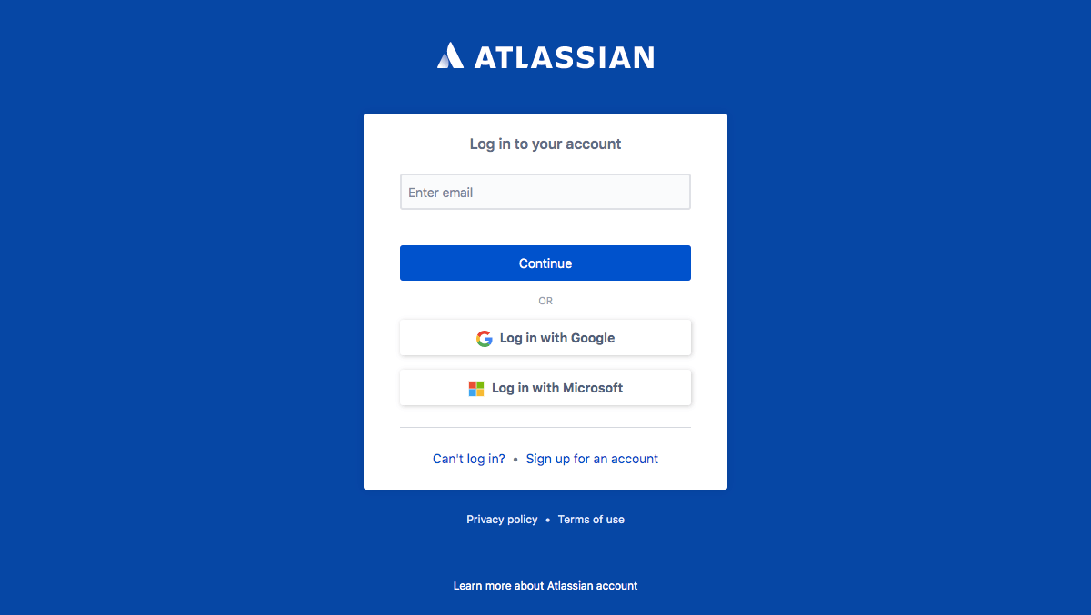Atlassian Log In