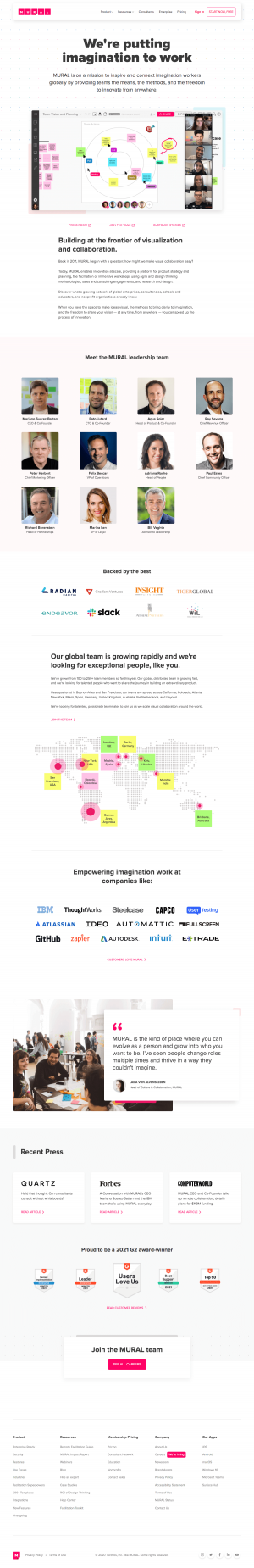 95 Best About Us Pages in 2021 - SaaS UX and UI Design Inspiration