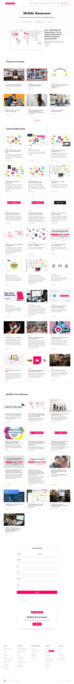 Mural - Find SaaS Websites inspiration